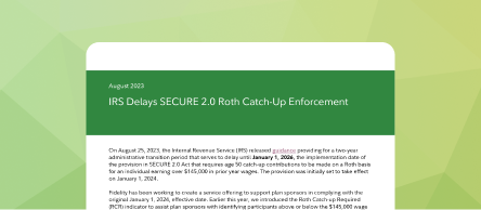 SECURE 2.0 Act | Fidelity Has Answers