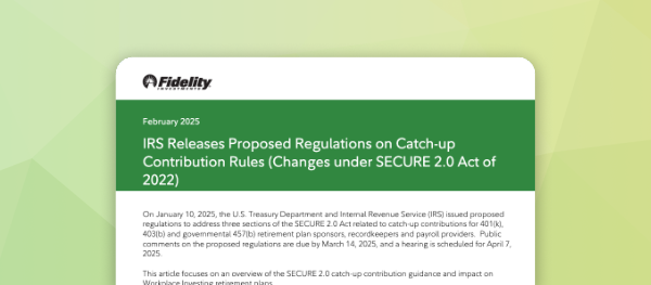 SECURE 2.0 Act | Fidelity Has Answers