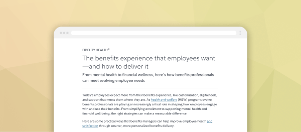Fidelity Workplace Trends & Insights