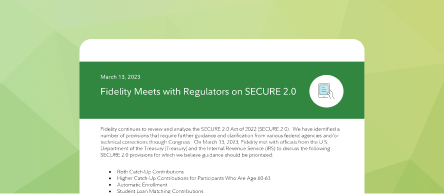 SECURE 2.0 Act | Fidelity Has Answers